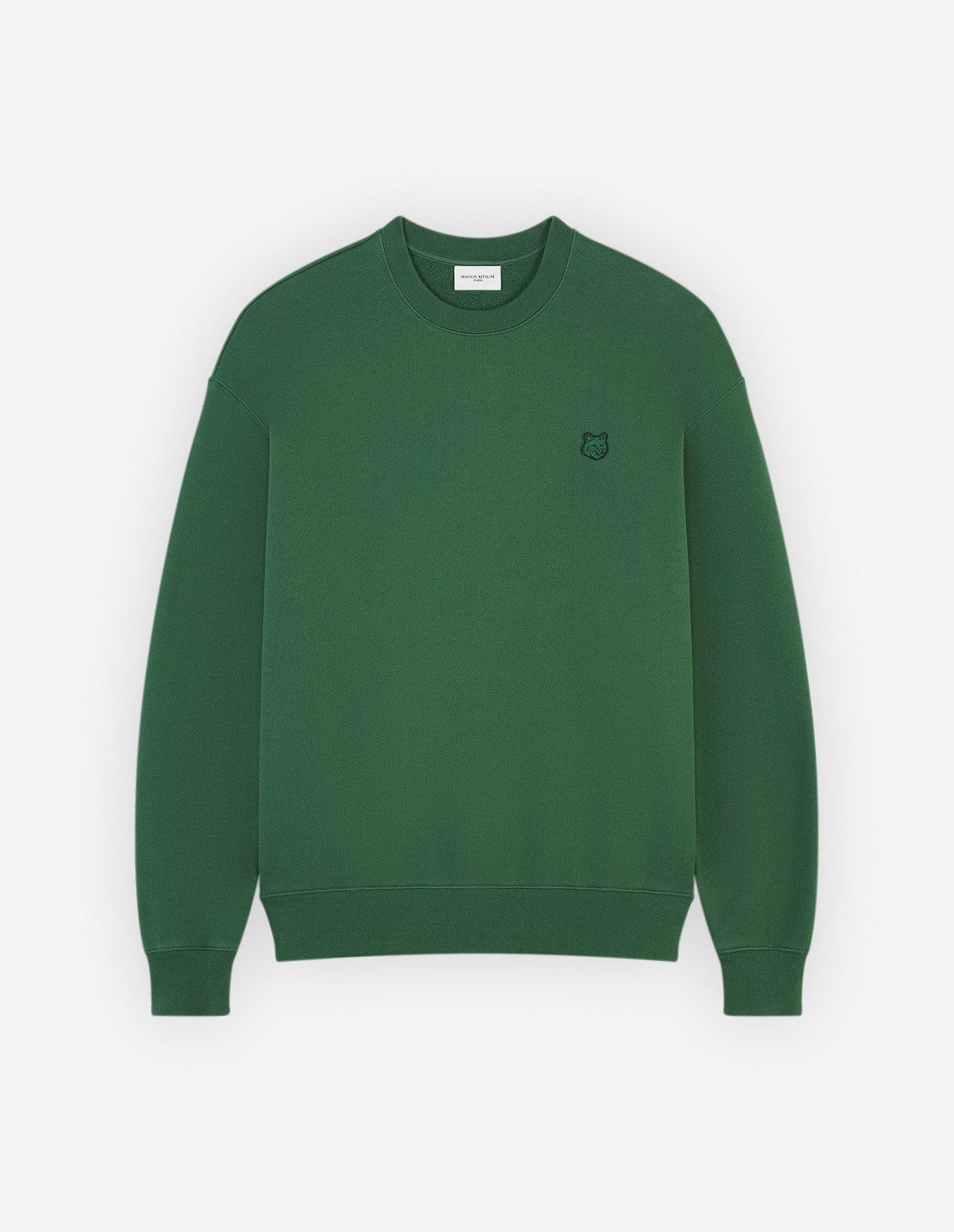 Maison Kitsune | Mens | Bold Fox Head Patch Comfort Cotton Maison Kitsune | Mens | Bold Fox Head Patch Comfort Cotton