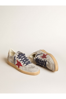 Men | Ball Star In Metallic Suede With Suede Star And Leather Heel Tab