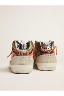 Men | Mid Star Sneakers With Camouflage And Floral Pattern | Green Cam