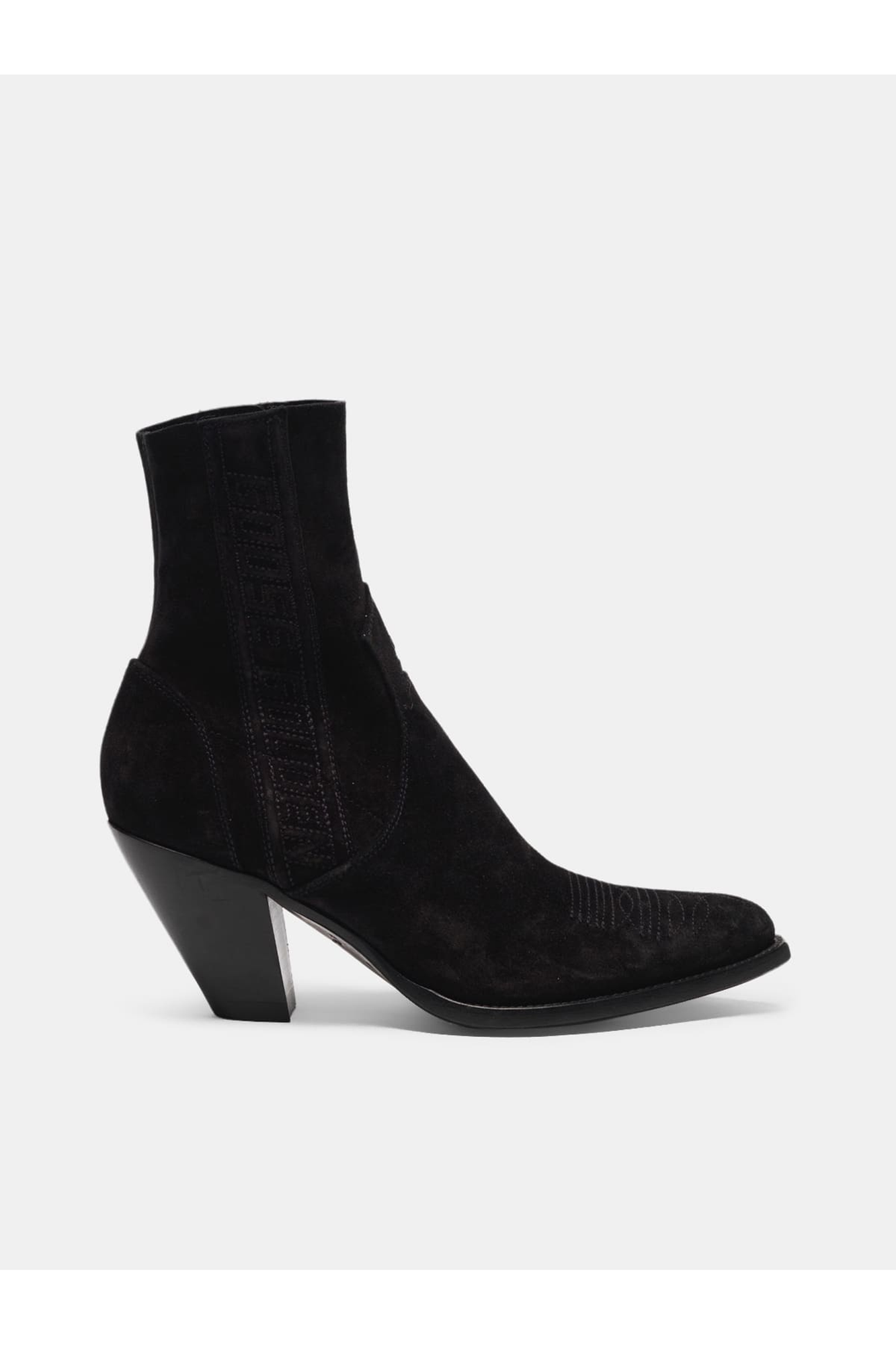 Unisex | Low Scala Suede Ankle Boots With Side Band With Logo.