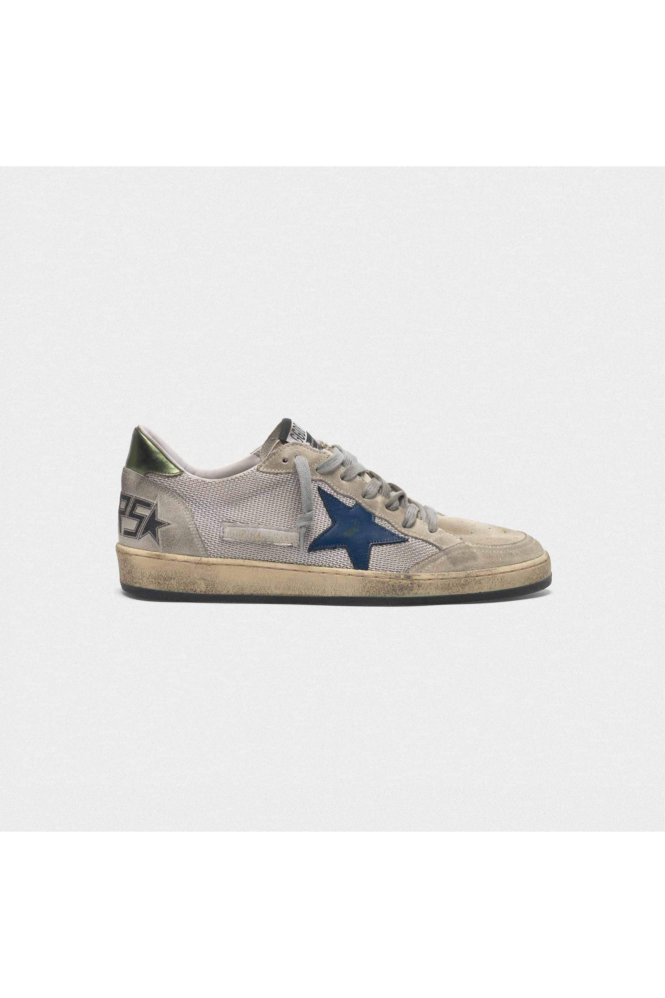 Unisex | Sneakers Ball Star Silver Mesh-Blu Star