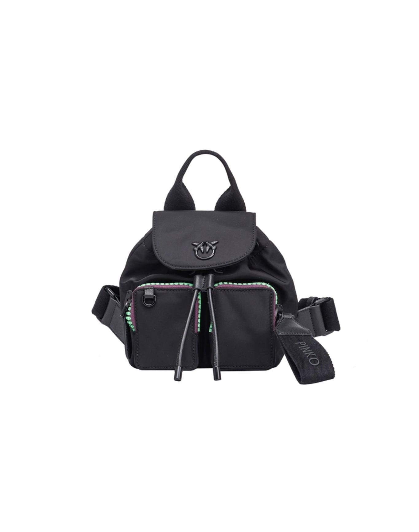 Vagabond Backpack Mini Recycled Fabric | Limo Black Block Colour