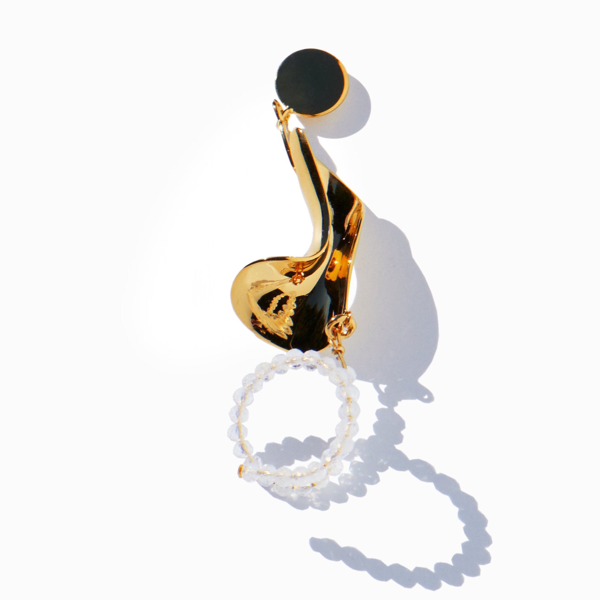 Ming Yu Wang | Cochlia Mini Earring | 18K Gold Plated | Topaz