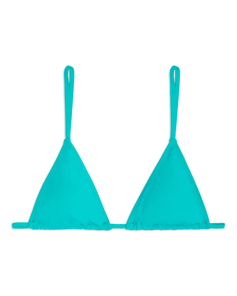 Triangle Tricot Bikini Top | Tile Green